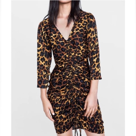 Zara | Dresses | Zara Leopard Dress | Poshmark